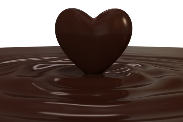 dark chocolate heart - NFCR