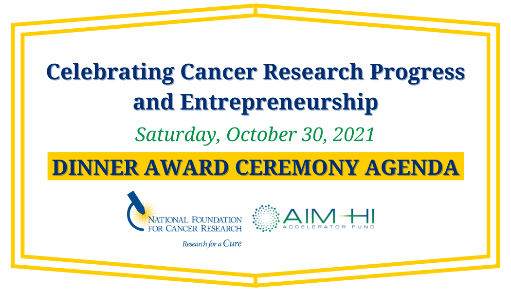 Cocktail Reception and Dinner Awards Ceremony Agenda - NFCR